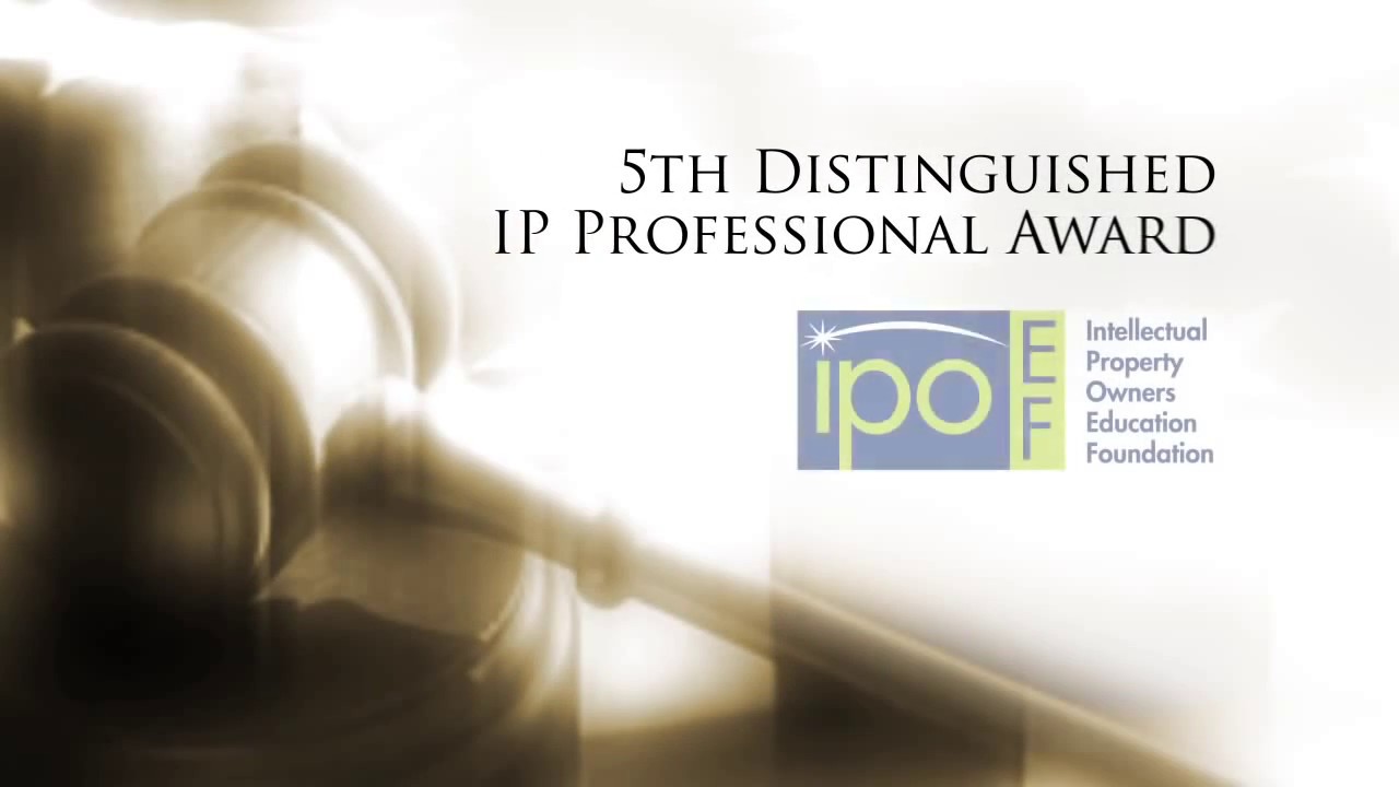 2012 Distinguished IP Professional Award - Hon. James Holderman - YouTube