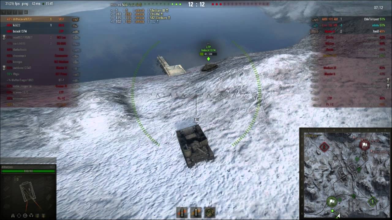 World of Tanks - M37 Artillery 9 Kills - YouTube