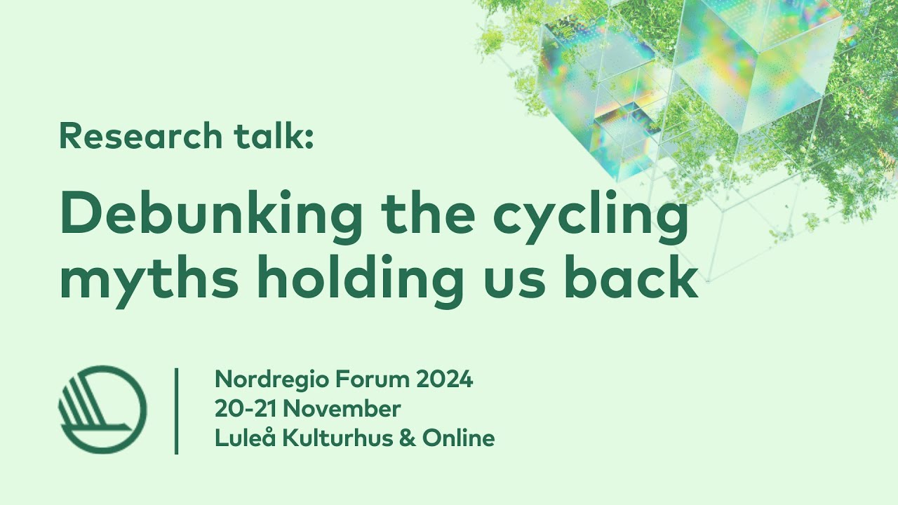 Debunking the cycling myths holding us back. Lisa Rohrer, Researcher at ...