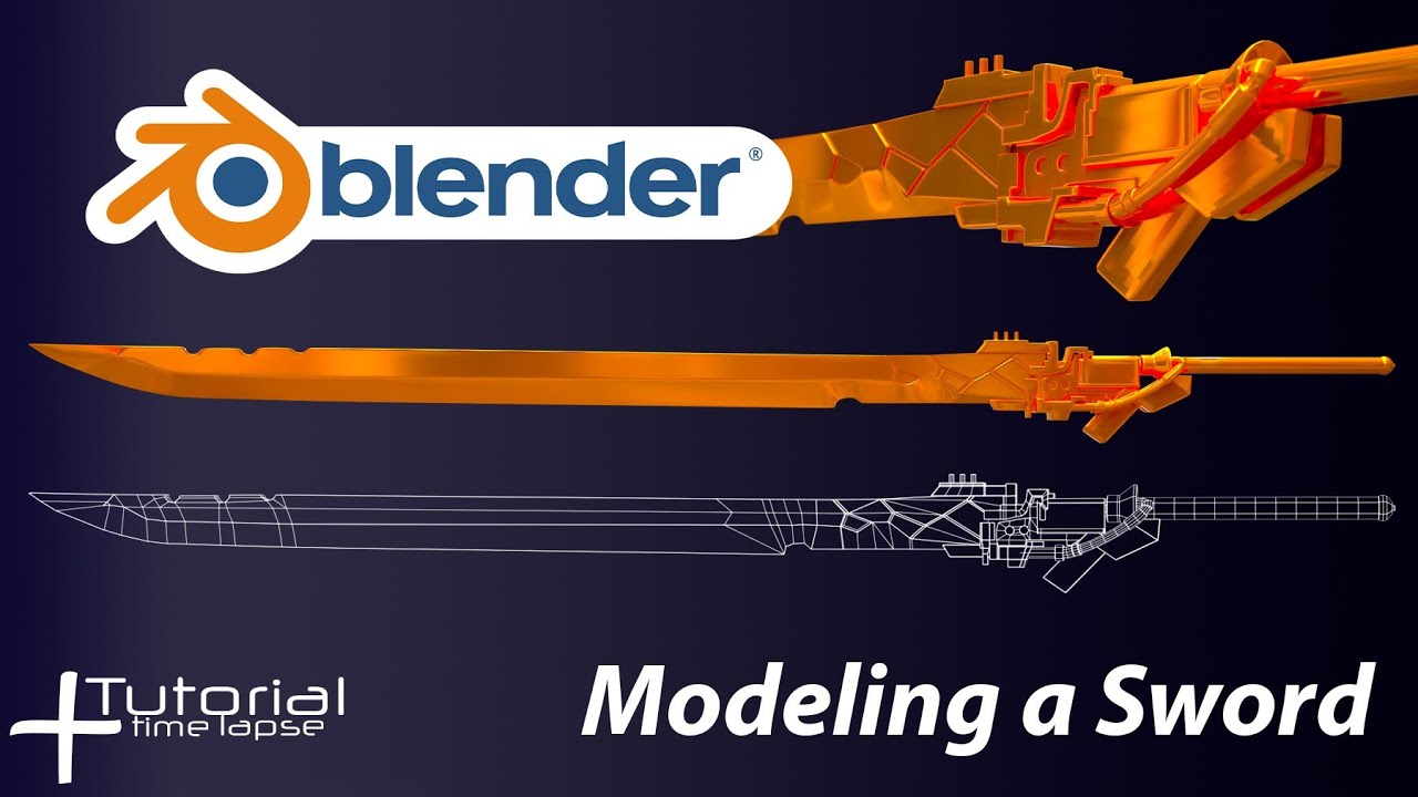 Modeling a Sword in Blender | Timelapse Tutorial - YouTube