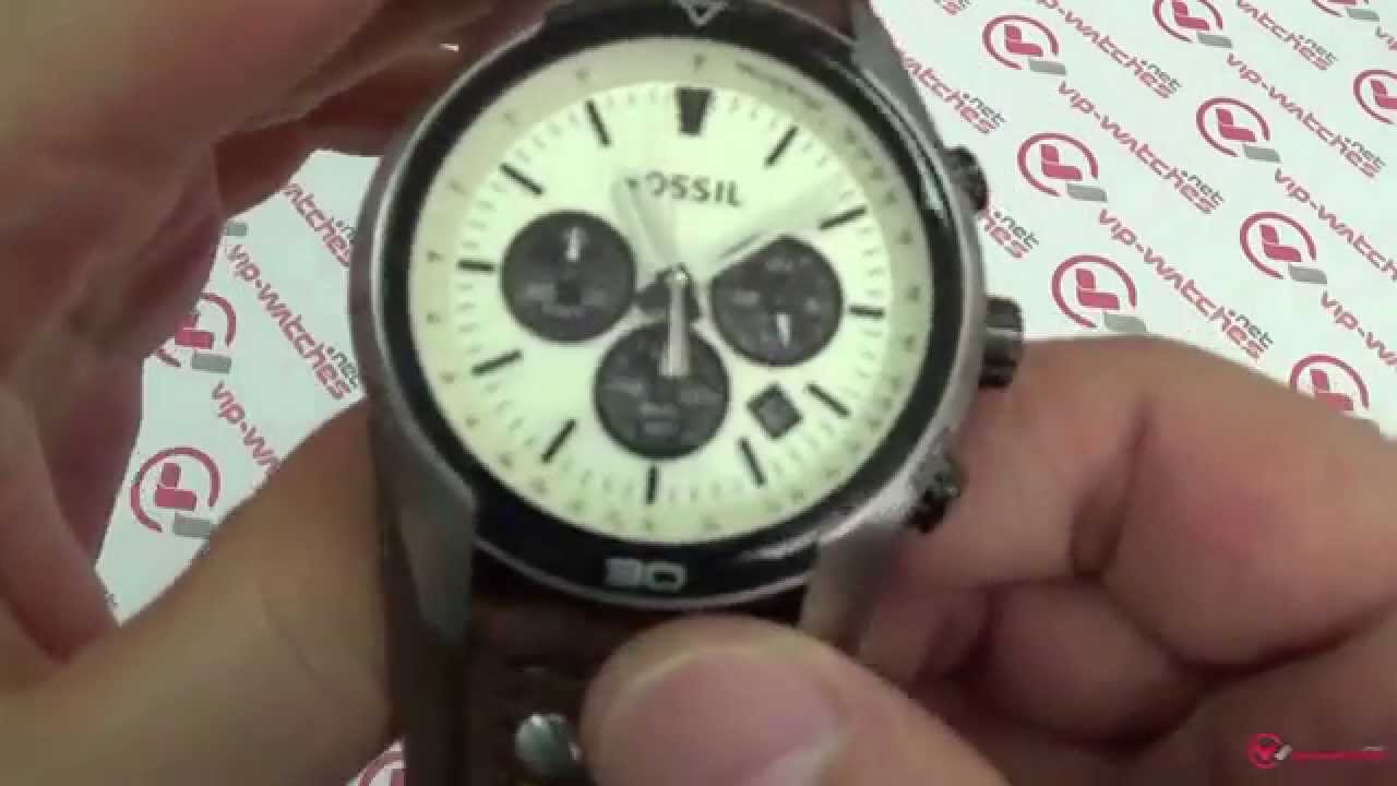 Мъжки хронограф Fossil - CH2890 - YouTube