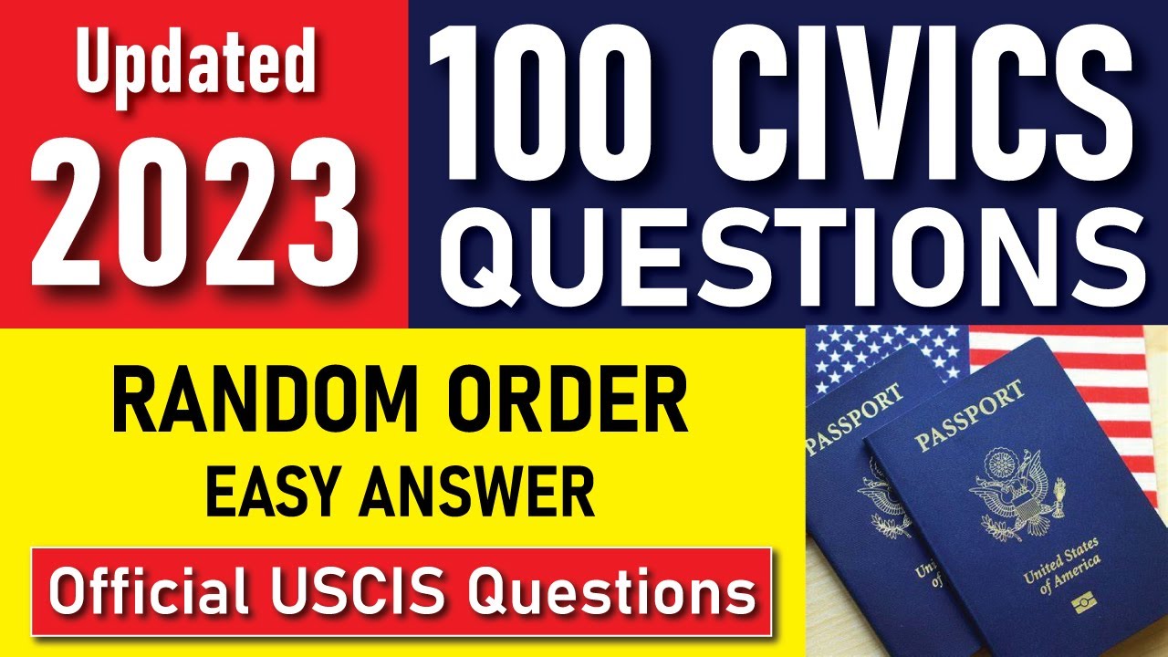 2023 USCIS Official 100 Civics Test Questions & Answers | US ...