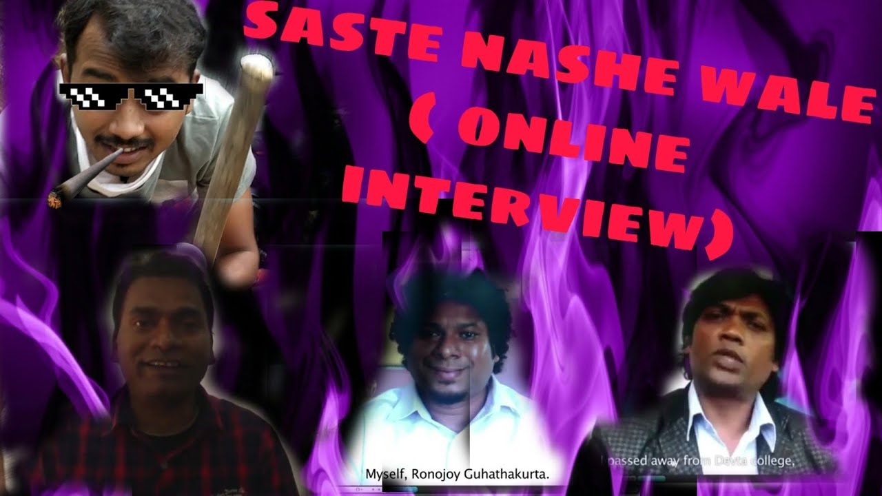 Saste nashe wale (online interview) - YouTube