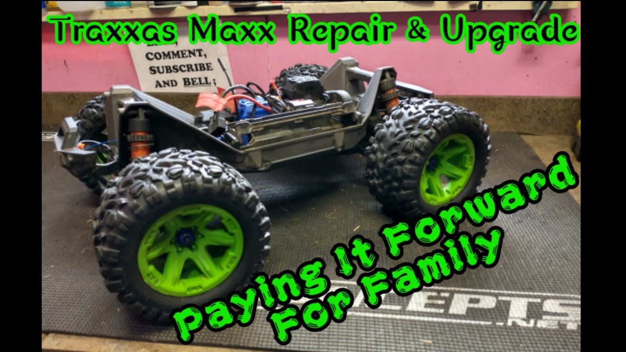 Traxxas Maxx Front Upper & Lower Bulk Head Replacement + Other Upgrades ...