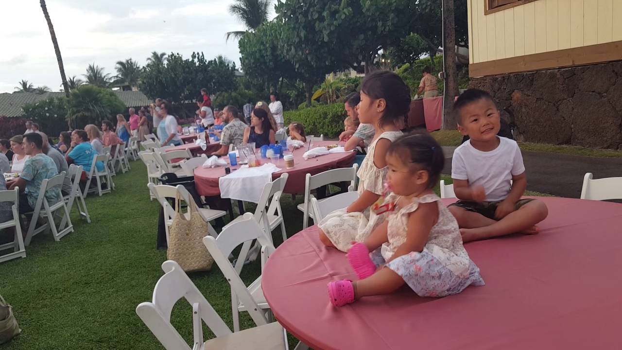 kids and luau - YouTube