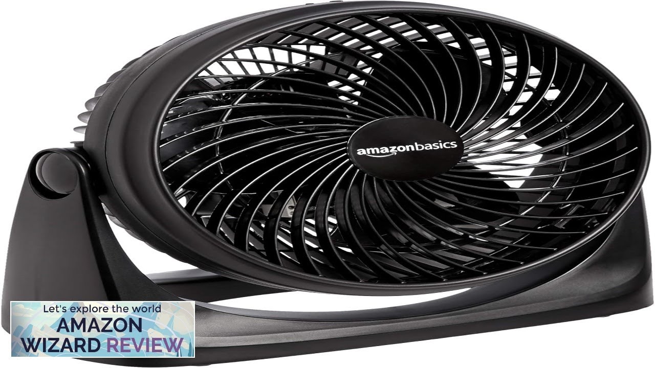 Amazon Basics 11-Inch Air Circulator Fan with 90-Degree Tilt Head and 3 ...