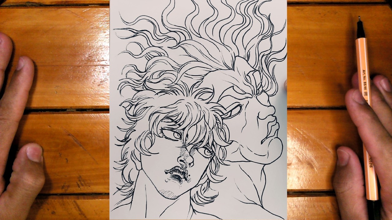 How to draw the baki hanma and Yujiro hanma easy step by step - YouTube