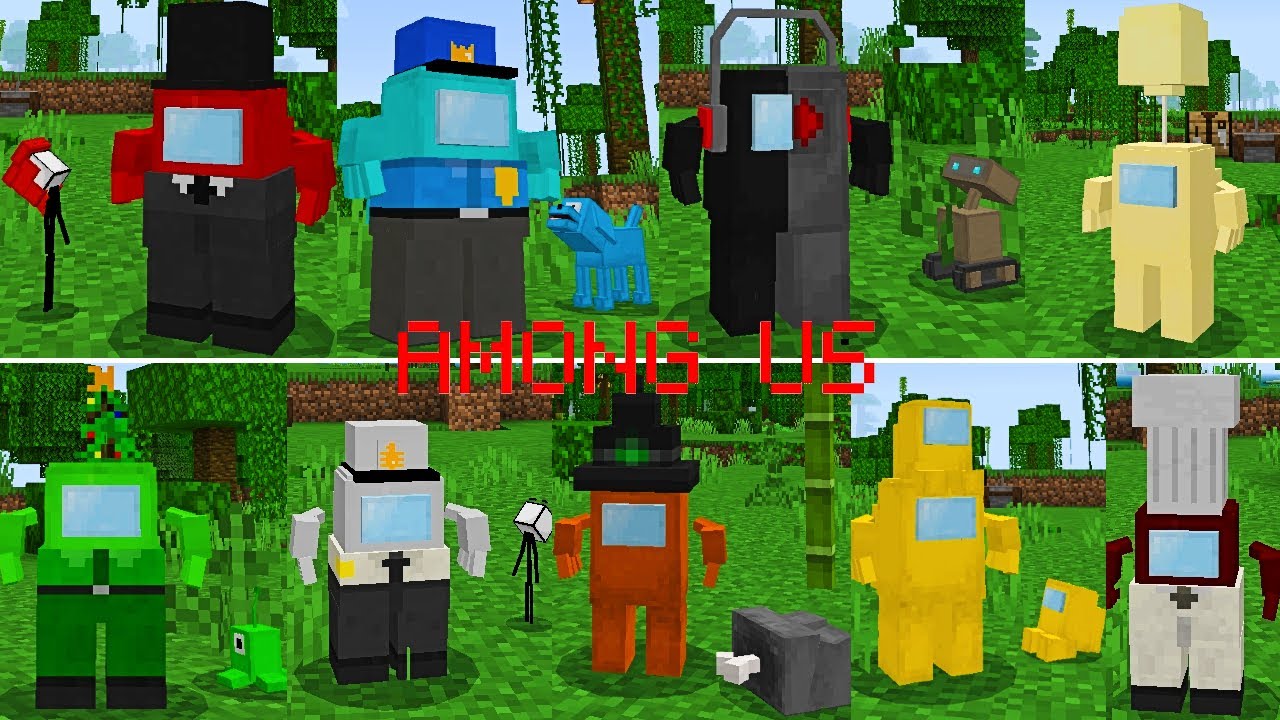 ADDON DE AMONG US MINECRAFT PE - YouTube