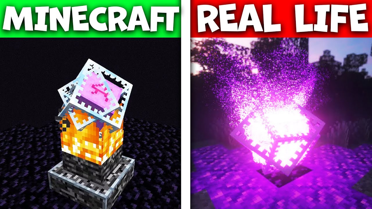 Realistic Nether Portal, Arrow and End Crystal in Minecraft! - YouTube
