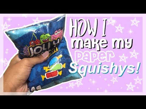 HOW I MAKE MY PAPER SQUISHYS!/WHAT I USE!