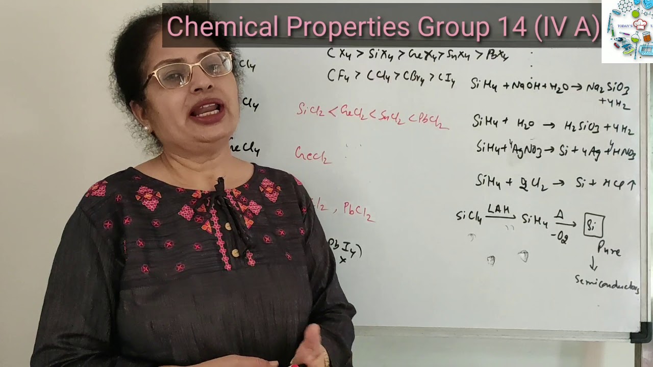 Chemical Properties Group 14 (IV A) - YouTube