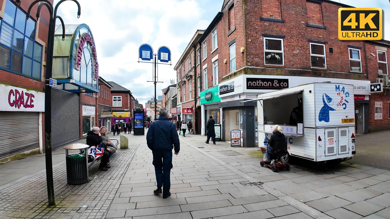 Rochdale Town Centre | 4K Walking Tour - YouTube
