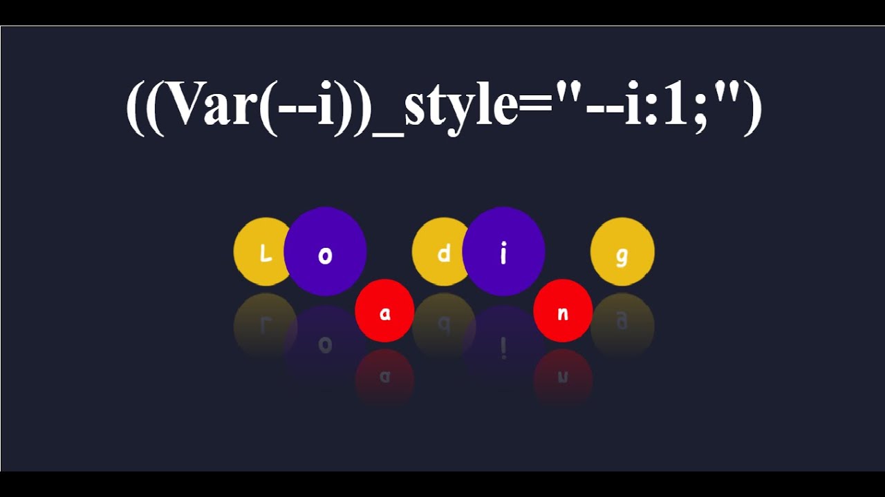 var(--i) style="--i:1;";style="--i:2;" loading design CSS Change Variable With JavaScript ...