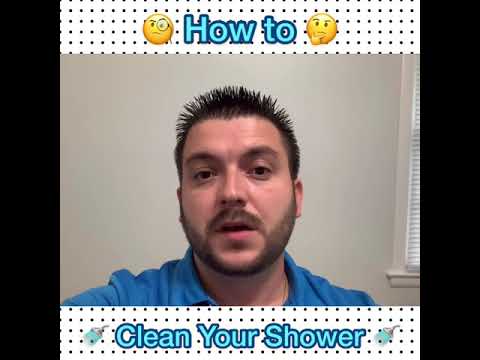 How to clean that black mold in your shower.