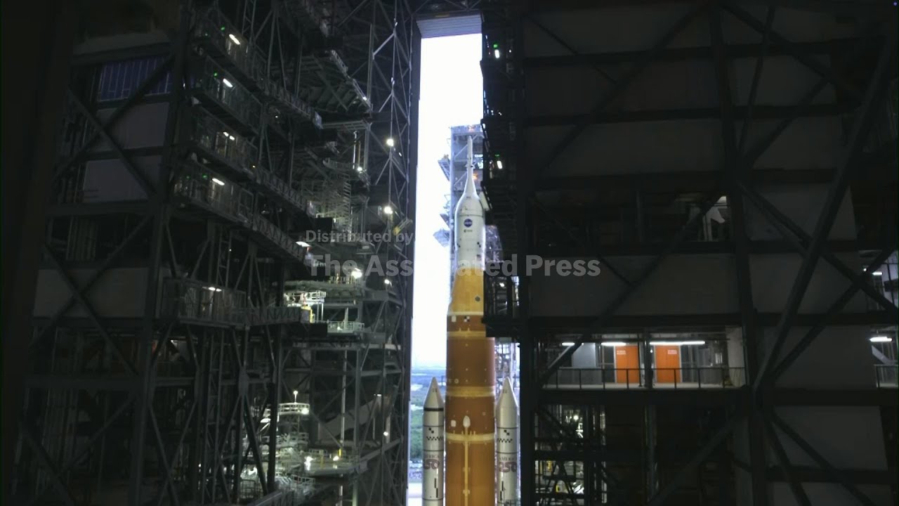 NASA's new moon rocket heads to the pad ahead of astronaut launch as ...