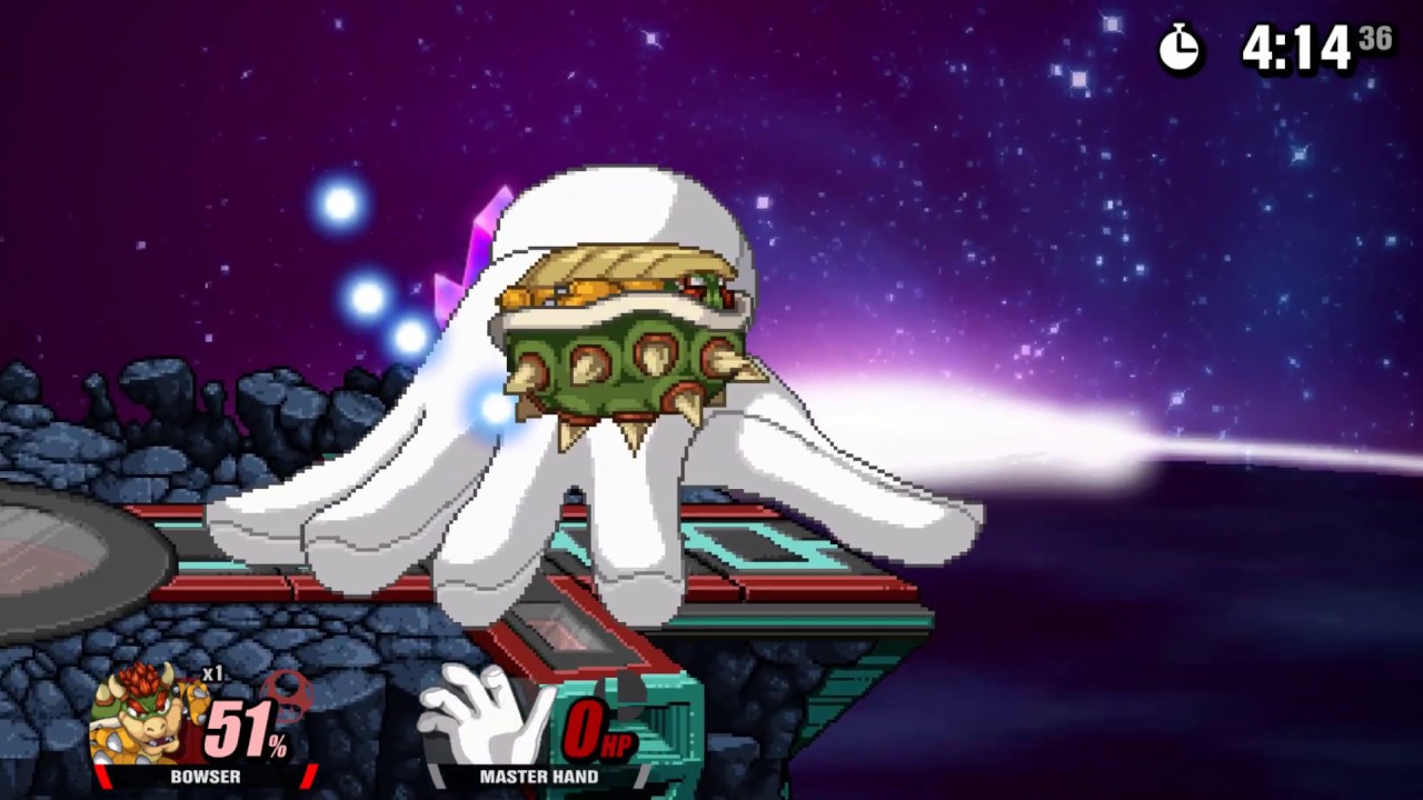 Zero HP Master Hand Glitch SSF2 Classic Mode - YouTube