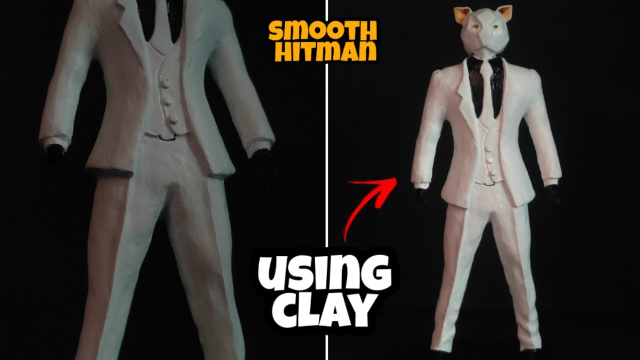 smooth hitman(cat) sculpture time-lapse - YouTube