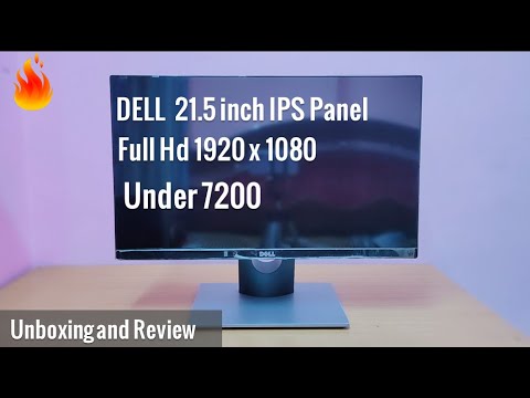 DELL 21.5 inch Ultra Thin Bezel LED Backlit Computer Monitor Unboxing ...