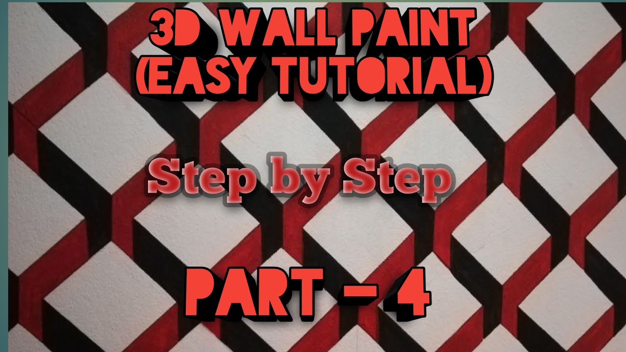 3D Wall paint part 4 ( Step By step turotial ) - YouTube