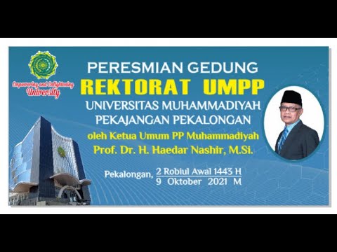 Peresmian Gedung Rektorat UMPP - YouTube