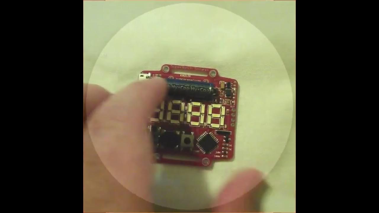 World unique Supercapacitor powered LED watch - YouTube
