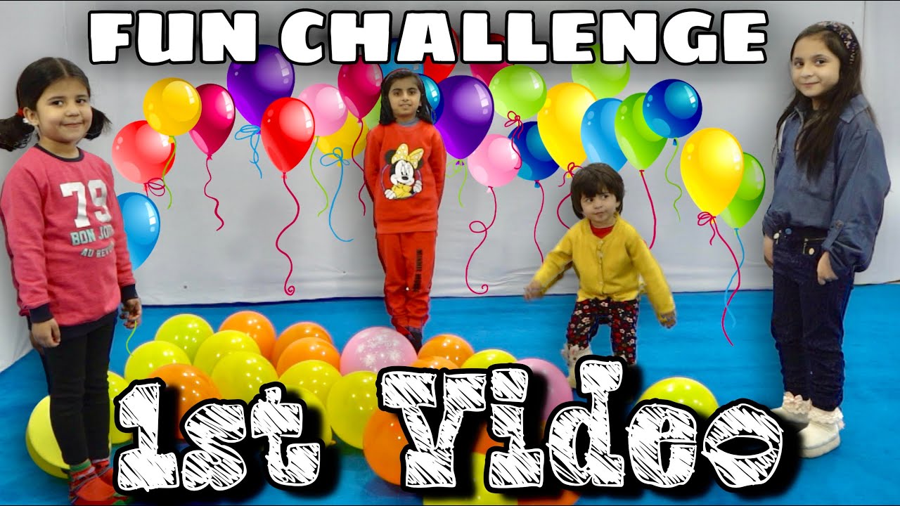 Kids playing fun challenge | First Video #kidsgames #fun - YouTube