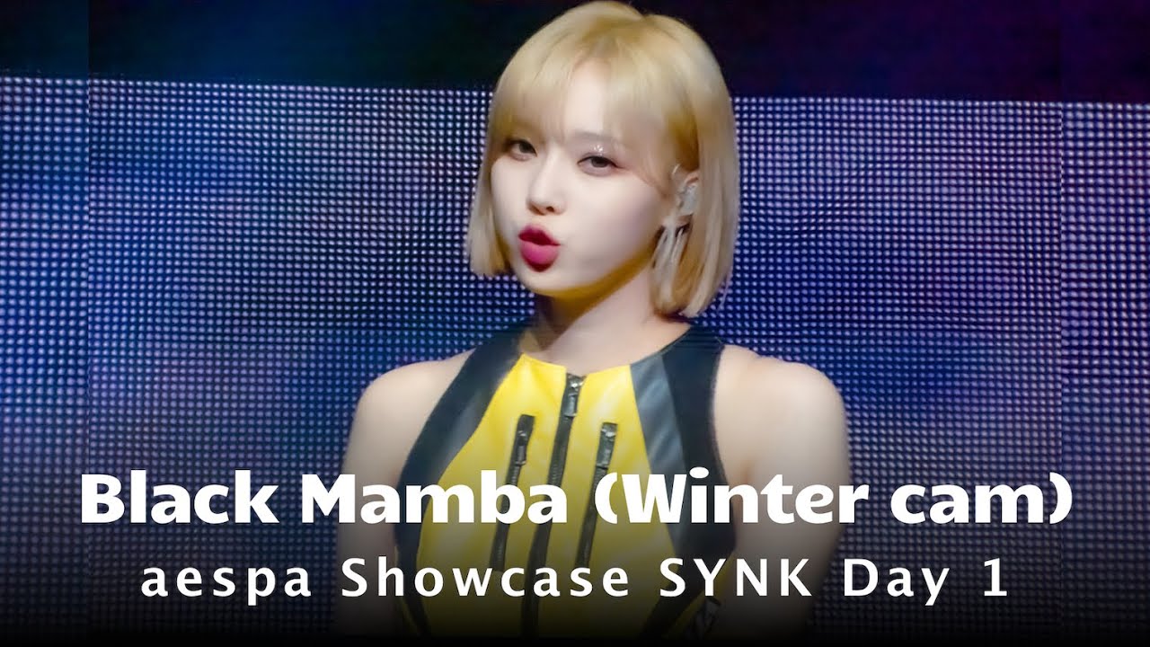 220626 aespa (에스파) Winter "Black mamba" Fancam 윈터직캠 @ showcase SYNK Day ...