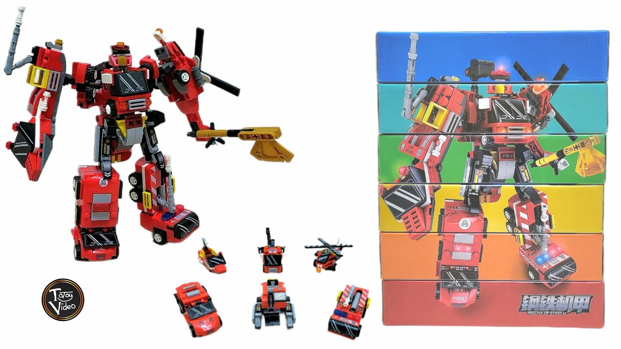FIRE RESCUE TF Combiner - SEMBO Mecha of Steel - COMBINE - LEGO ...