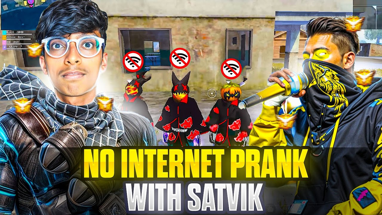 NO INTERNET🤯 PRANK WITH @satvik ! SATVIK VS GMNIR ||SATVIK CALLED ME 🥶H@CKER - YouTube