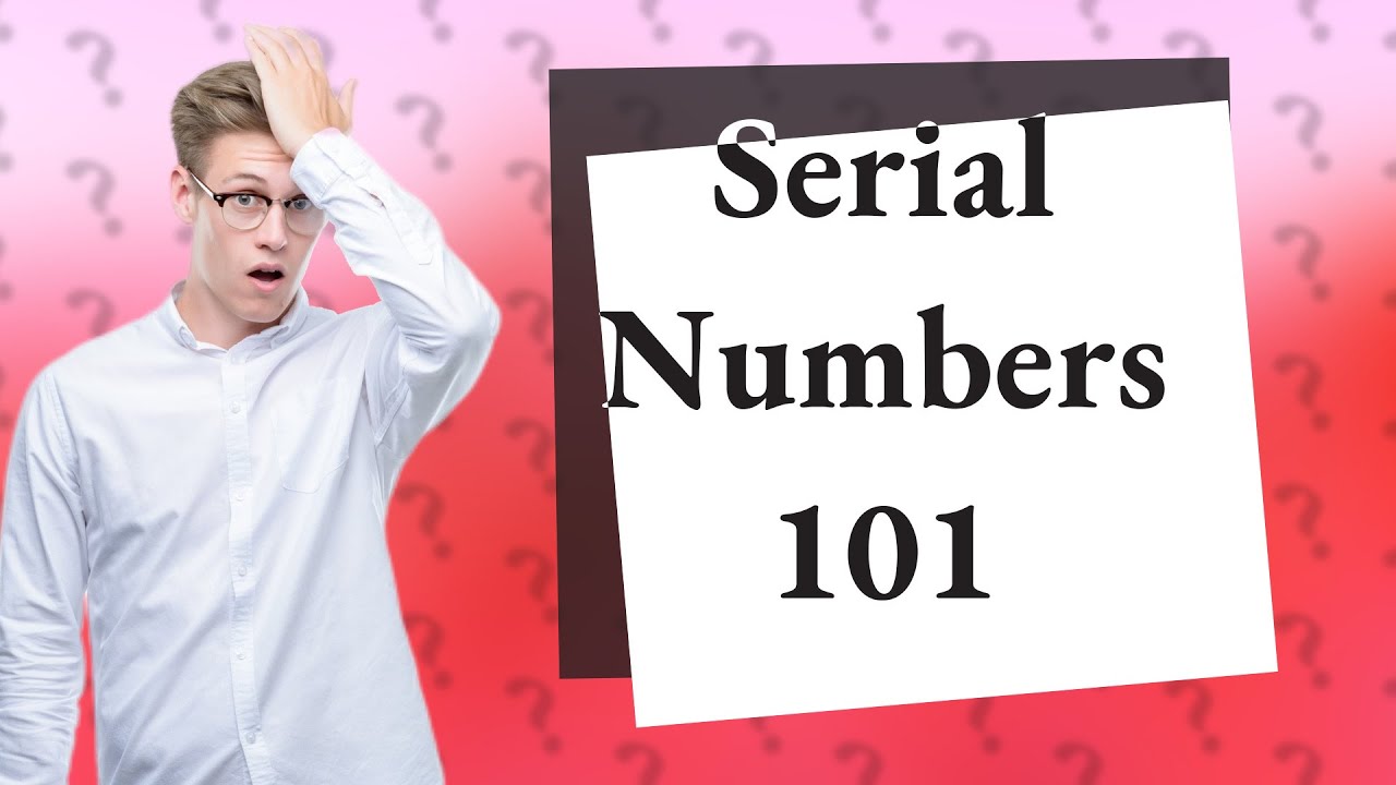 What is a serial number example? - YouTube