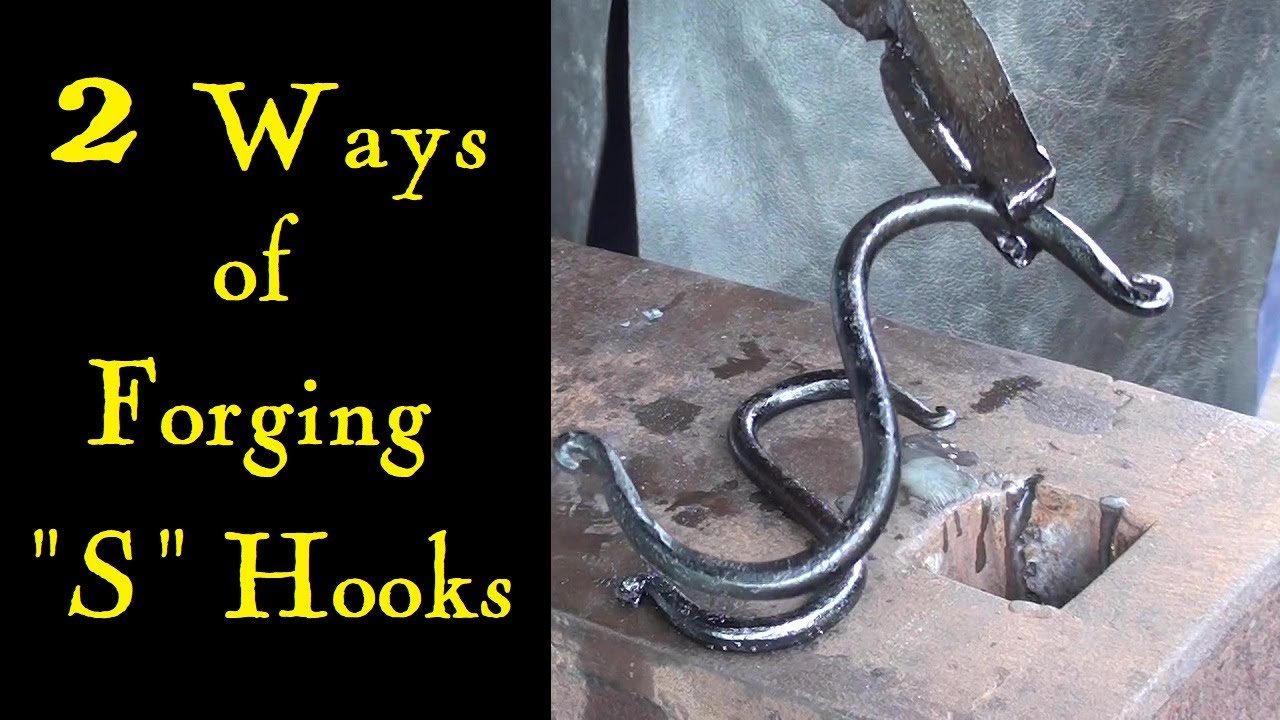 2 ways of Forging an S hook - YouTube