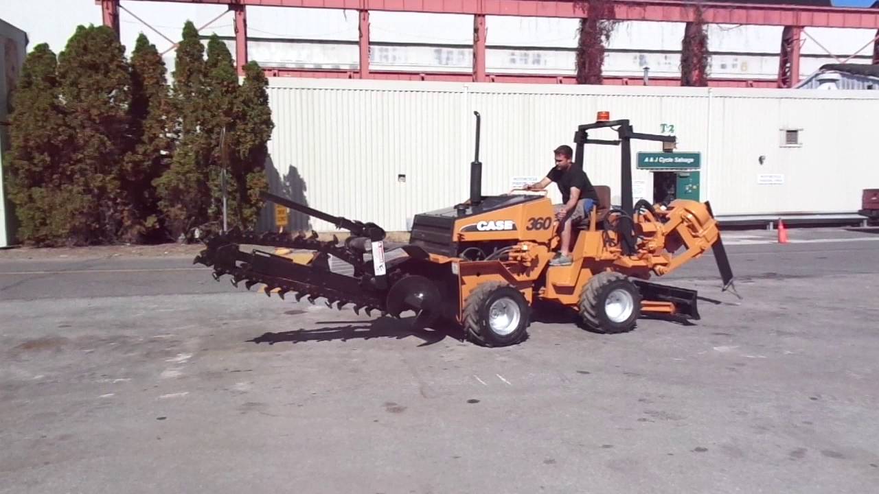 Case 360 Trencher for sale - Equip Seller - New Jersey - Delaware - YouTube