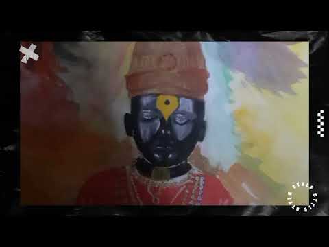 Vithal painting in poster colours. - YouTube