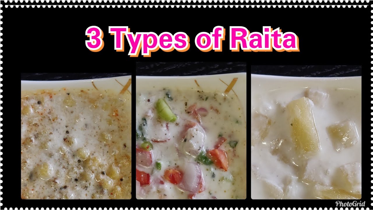How to make raita |3 types of Raita |Summer special raita |easy step by ...