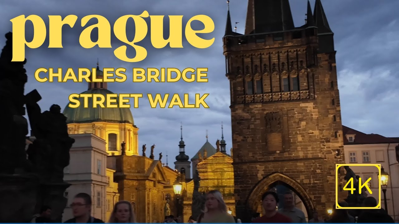 (Walk and Talk) Prague - Charles Bridge Walking Tour | 4K - Street Walk ...