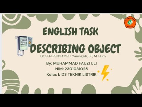 English Task | | Describing Object - YouTube