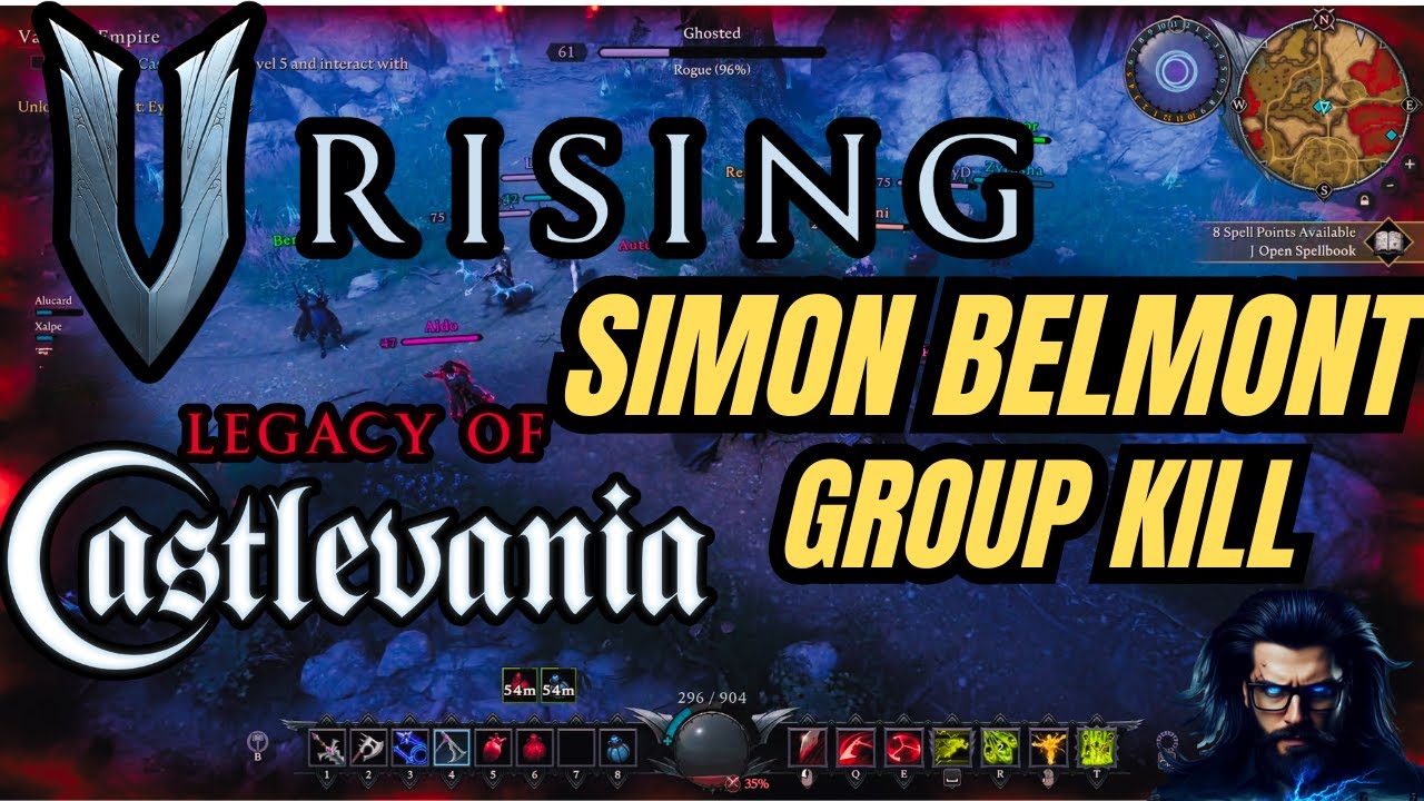 V Rising Group Simon Belmont Fight (Stream Upload) - YouTube