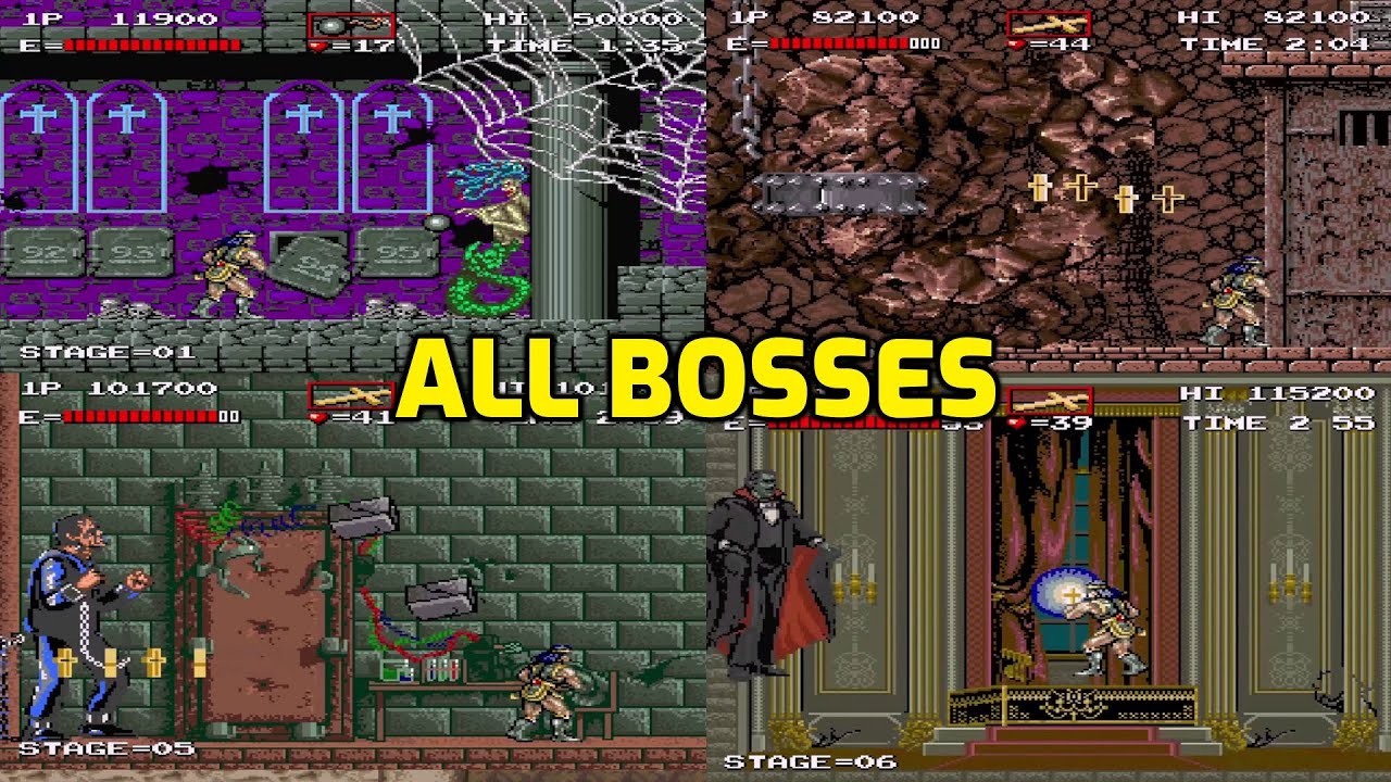 Haunted Castle (Arcade 1988) - All Bosses - YouTube