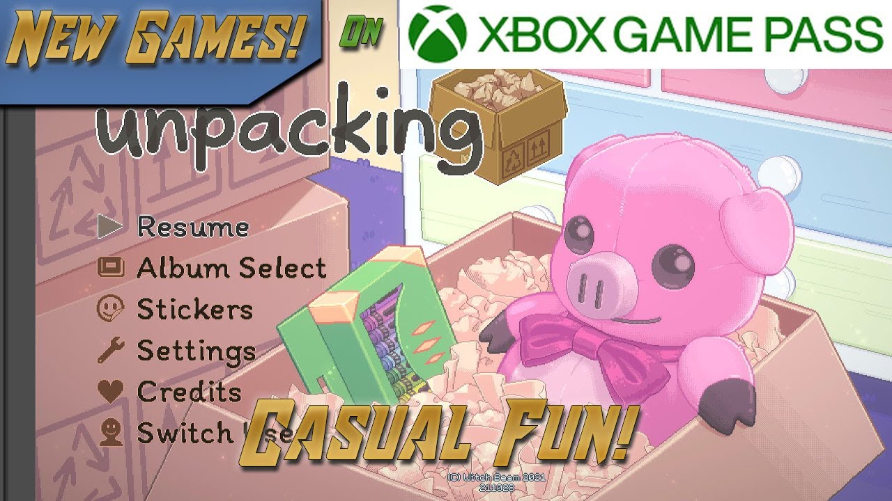 UNPACKING - oddly satisfying! - NEW GamePass Game where you unpack ...