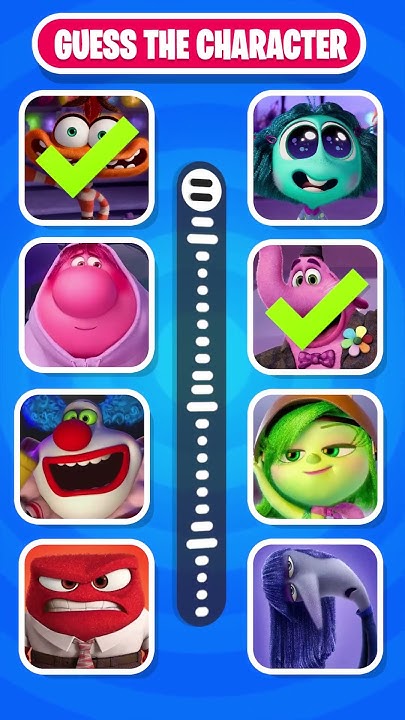 Guess Inside Out 2 Character By Voice, Disgust, Ennui ,Envy, Anxiety # ...