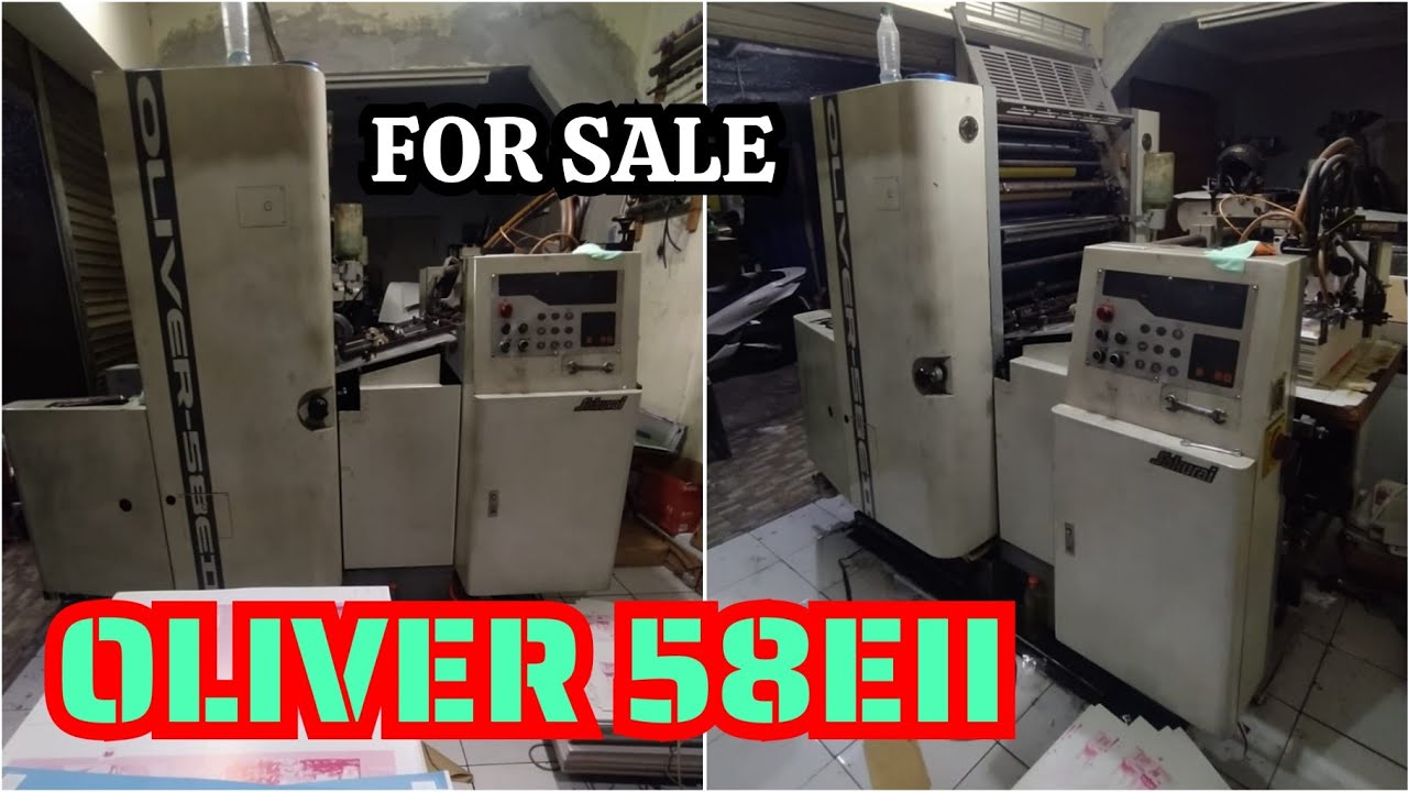 DIJUAL Mesin Cetak OLIVER 58E2 Hub Erwin 081286050405 - YouTube