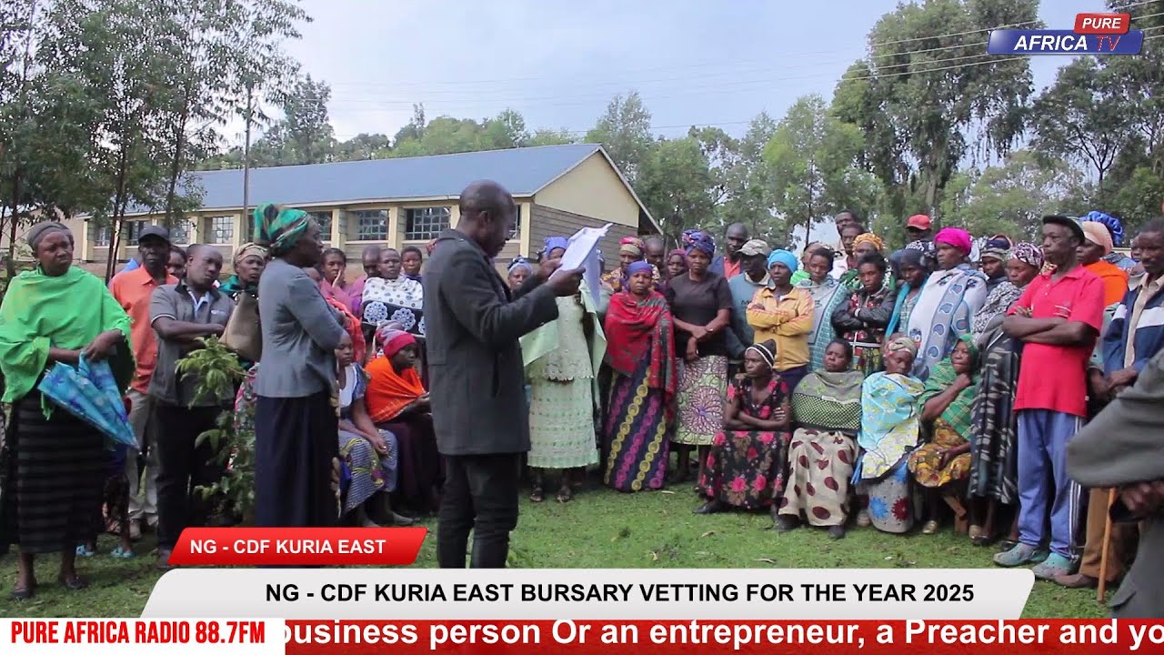 NG - CDF KURIA EAST BURSARY VETTING FOR THE YEAR 2025 - YouTube