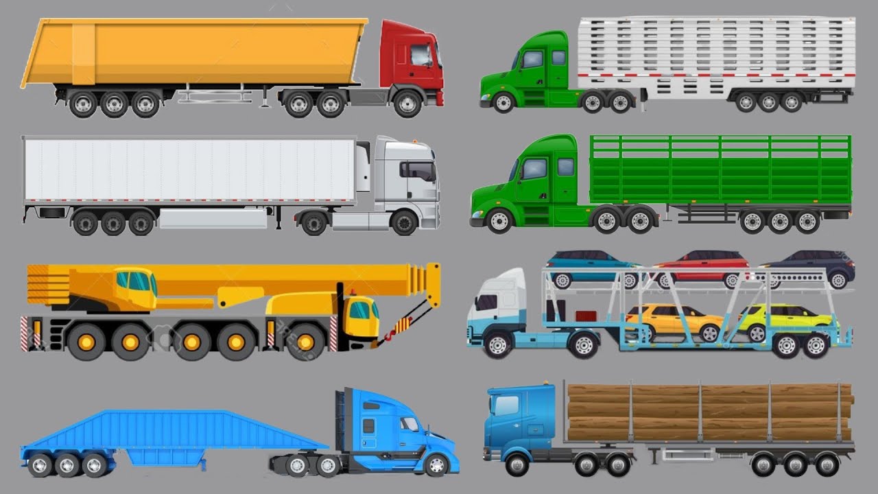 Jenis jenis karoseri truk panjang tipper trailer animal carrier truck ...