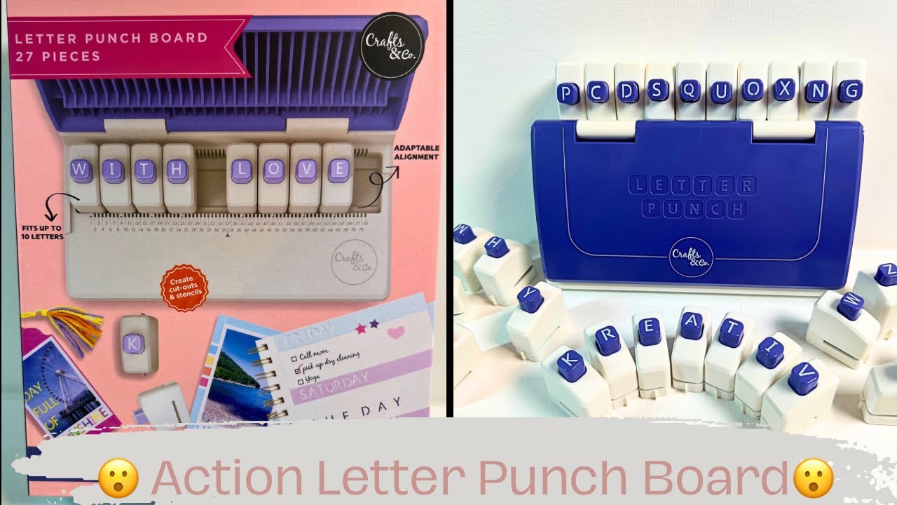 ACTION LETTER PUNCH BOARD😮😍was kann das Board 🤷🏼‍♀️ Test und mein Fazit ...