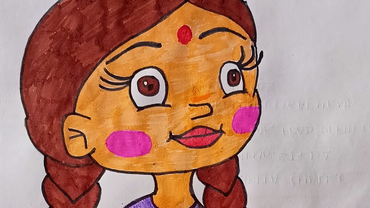 Easy Drawing Tutorial || How To Draw Chutki From Chhota Bheem || For ...