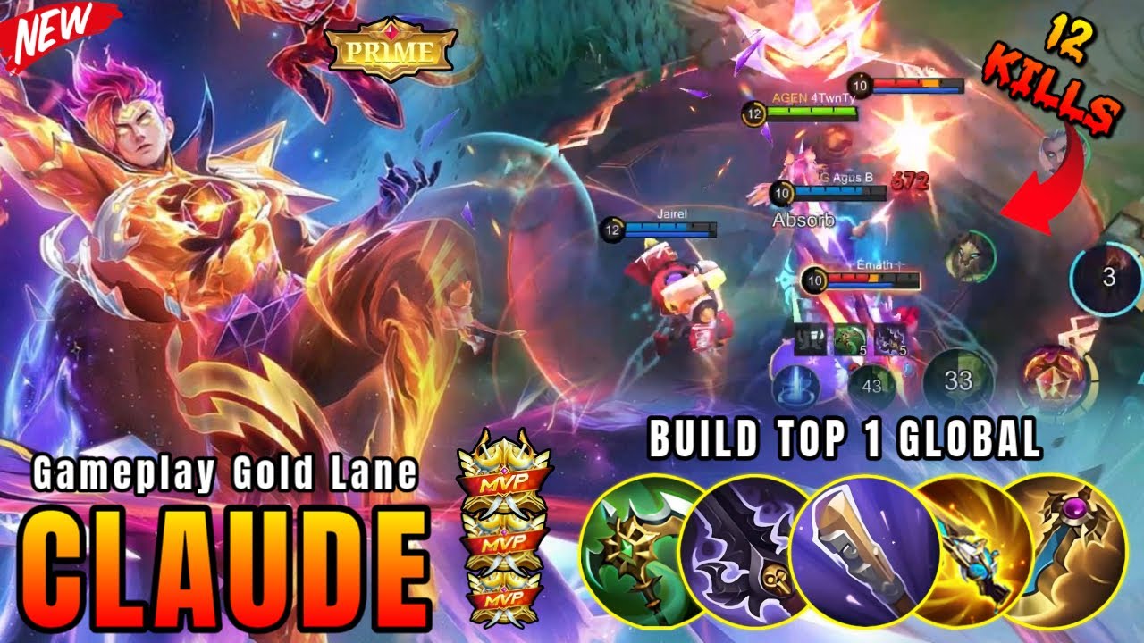 CLAUDE REAL MONSTER GOLD LANE - BUILD TOP 1 GLOBAL CLAUDE ~ MOBILE ...