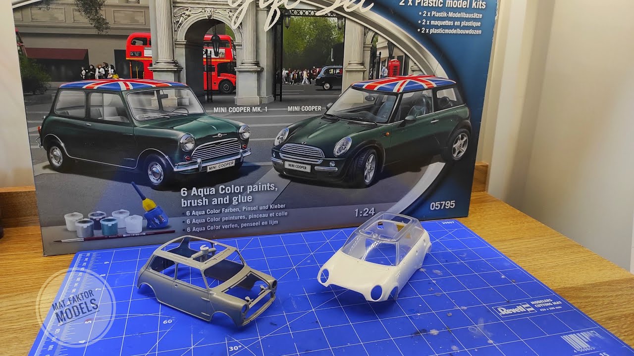 Mini Cooper 🚗 Revell set 🚙1:24 scale 𝕌𝕟𝕓𝕠𝕩𝕚𝕟𝕘🏎️ #124scale # ...