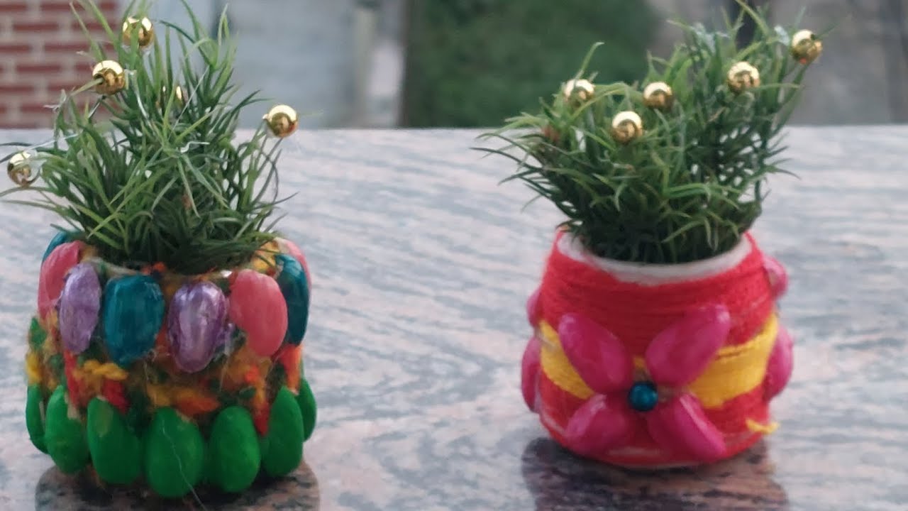 DIY POT MAKING II PISTA SEED CRAFT II KB MING ART - YouTube