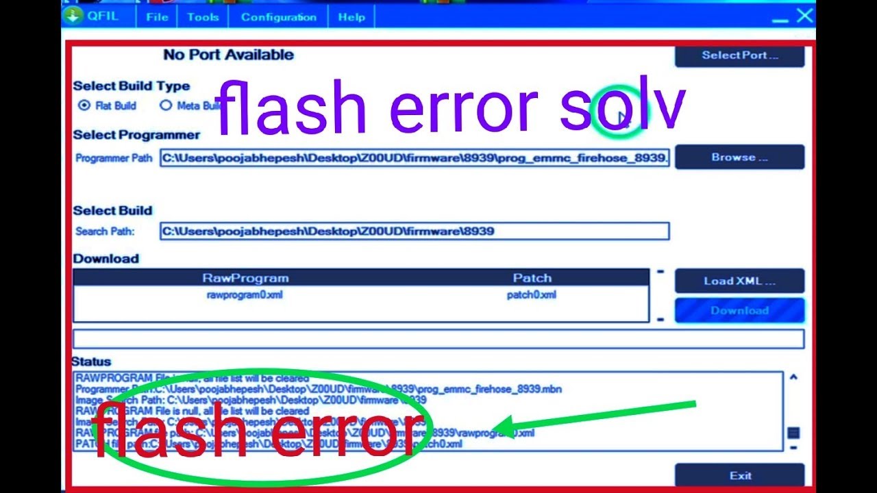 how to solv qualcomm flash tool error 100% solv 2018 - YouTube