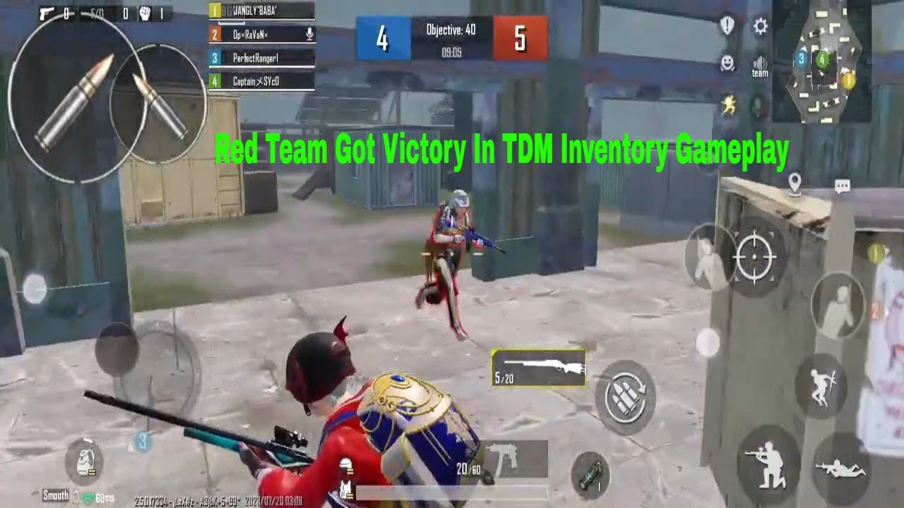 TDM Inventory All Team Playing with M24 In BGMI | Red Team Got Victory ...